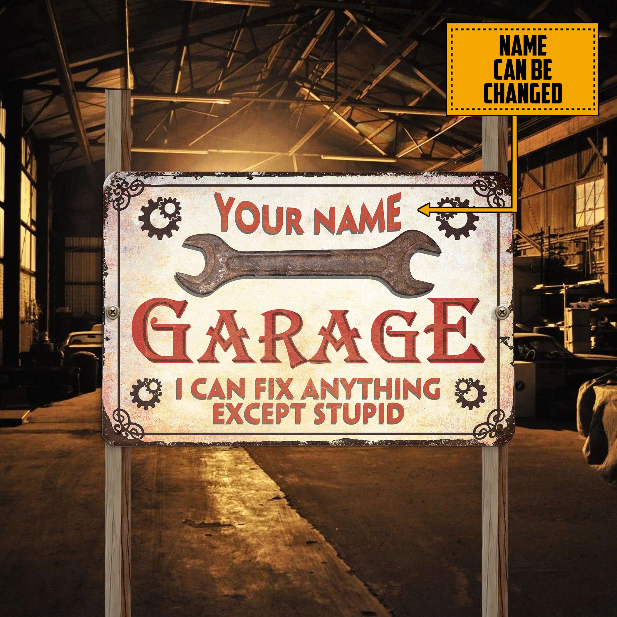 Auto Mechanic Garage Sign, Welcome Garage Metal Sign, Garage Sign ...