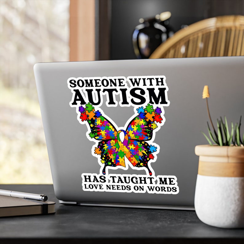 Autism Puzzle Piece Decal Autism Heart and Butterfly Decals Autism ...