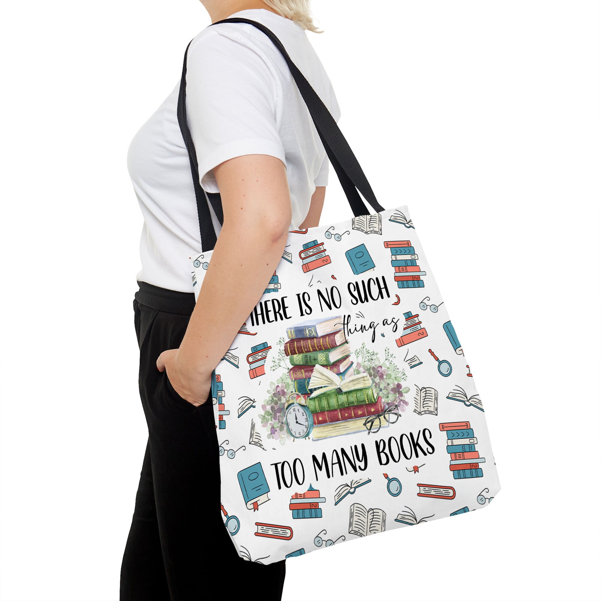 Book Reader Tote Bag Bookshelf Tote Bag Teacher Life Bag - Etsy