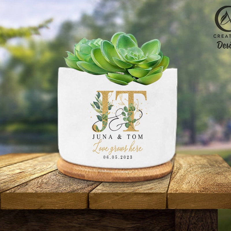 Monogram Planter - Etsy