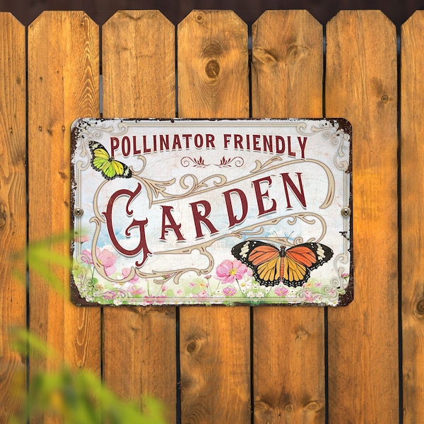 Pollinator Friendly Garden Sign - Etsy