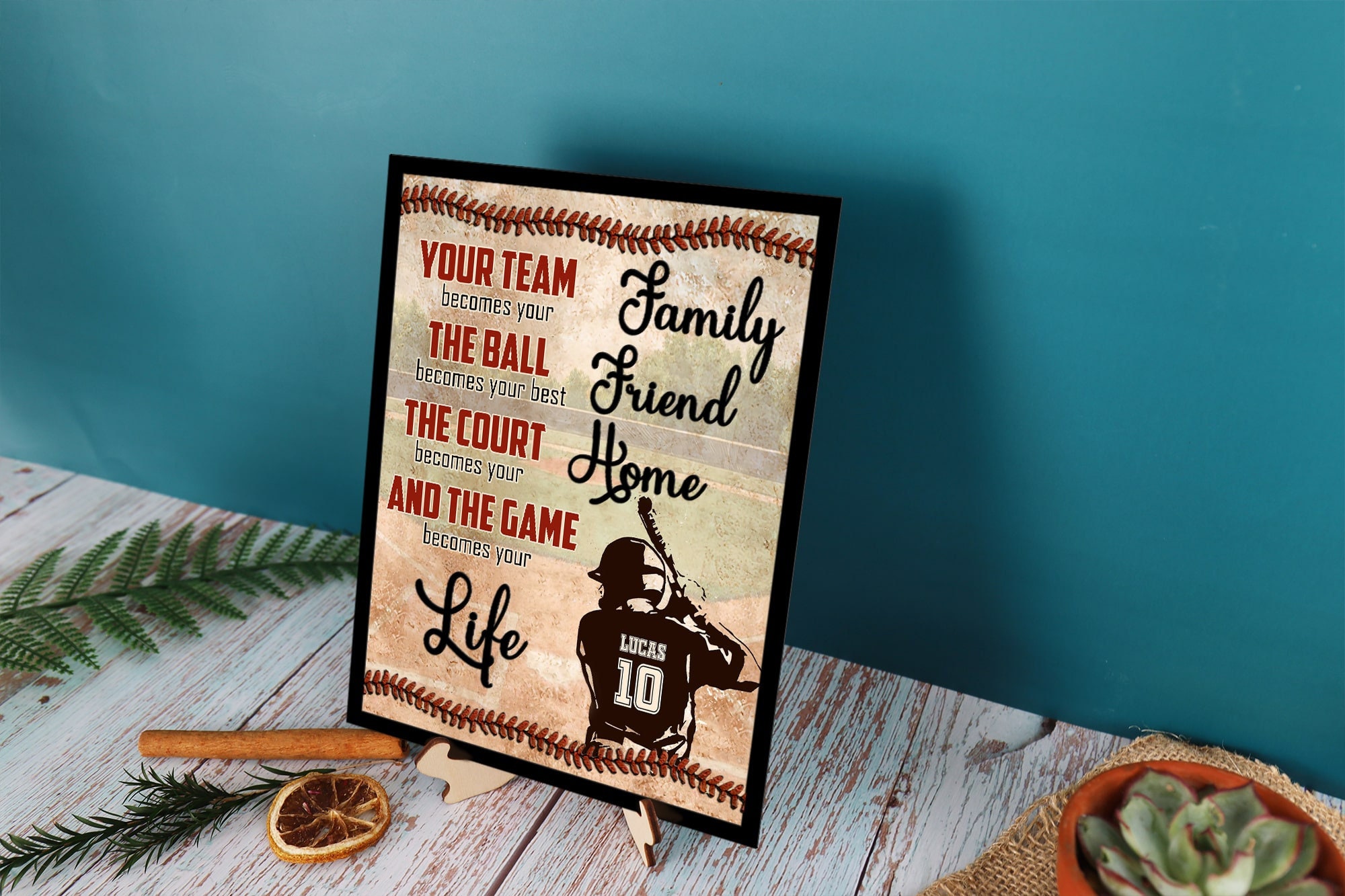 Personalized Baseball Life Lesson Layer Plaque Baseball Wooden Laser ...