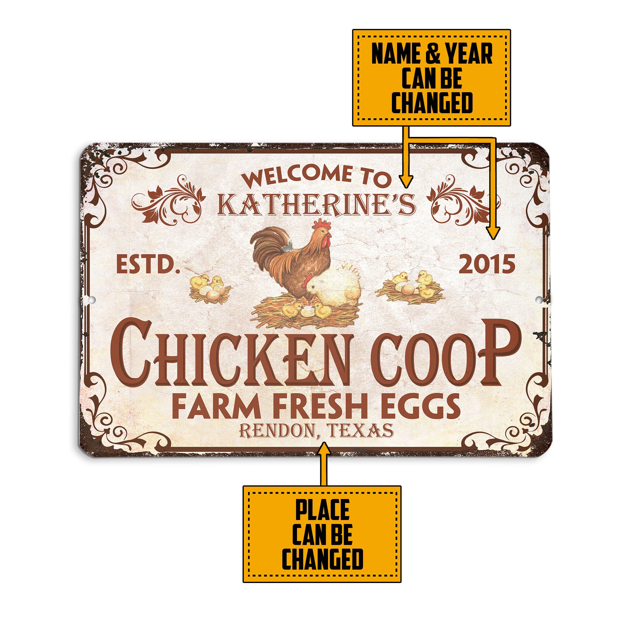 Chicken Coop Metal Sign, Farm Fresh Eggs Sign, Farm Tin Sign, Farm Eggs ...