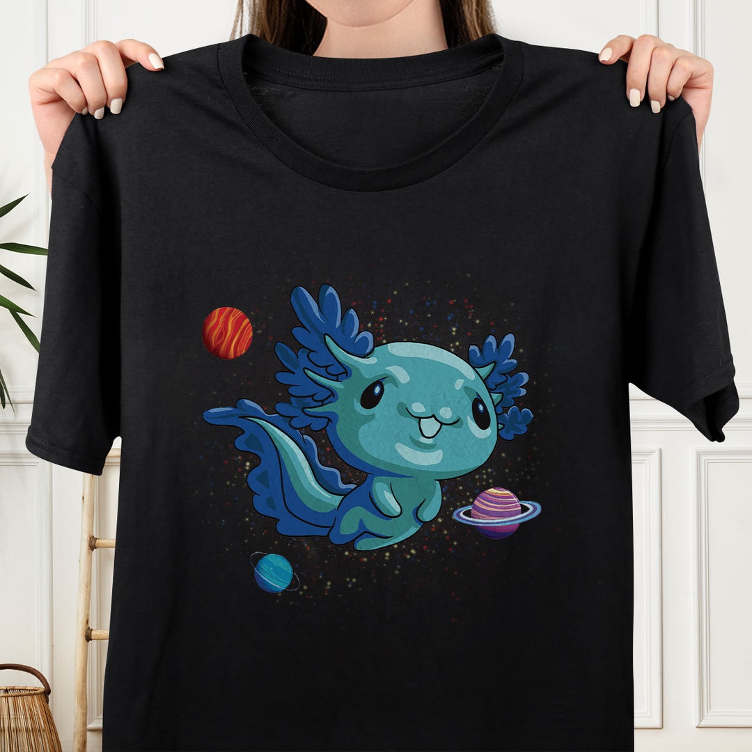 Space Axolotl Shirt, Axolotl Lover Shirt, Axolotl Shirt, Axolotl Gifts ...