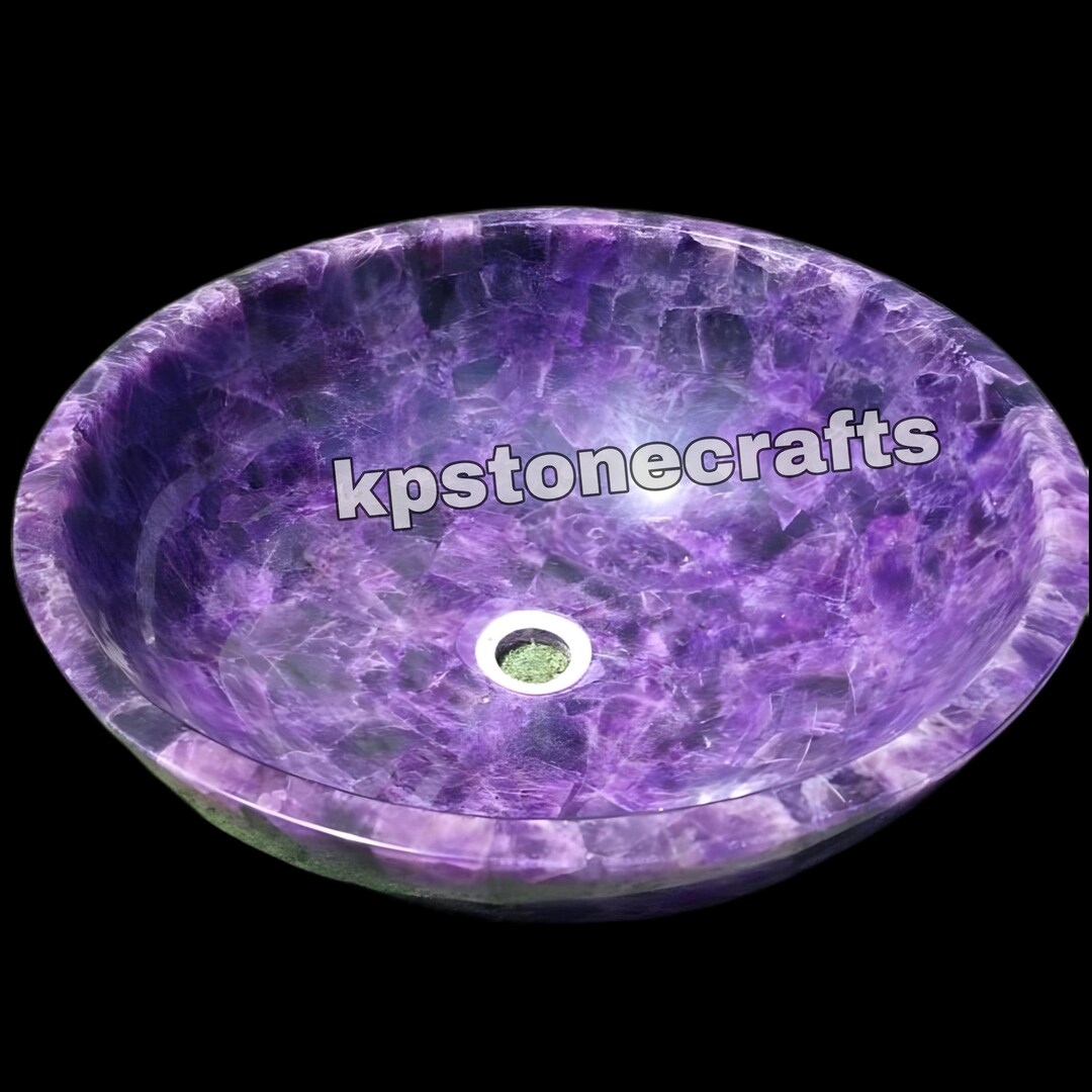 Amethyst Geode Sink, Amethyst Geode Wash Basin, Amethyst Washroom Sink ...