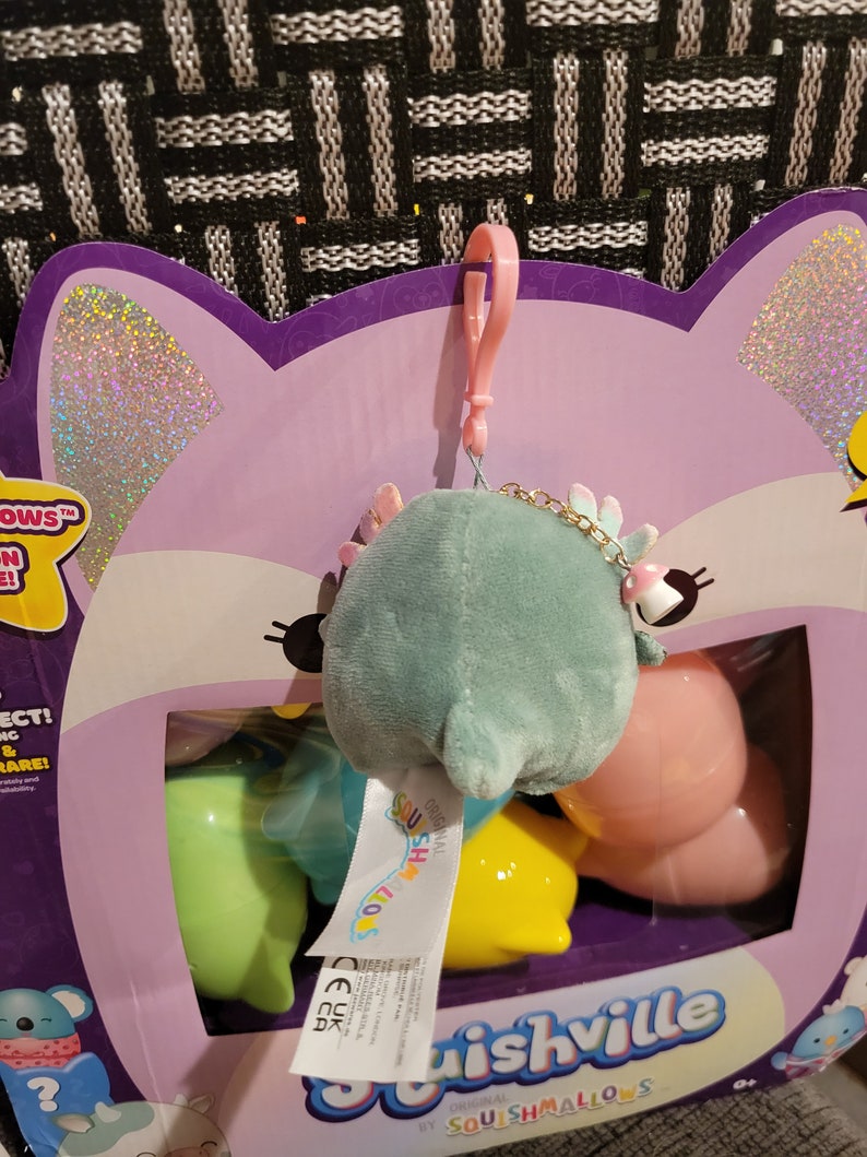 Chasemen the Axolotl Micromallow Plush Clip Custom - Etsy