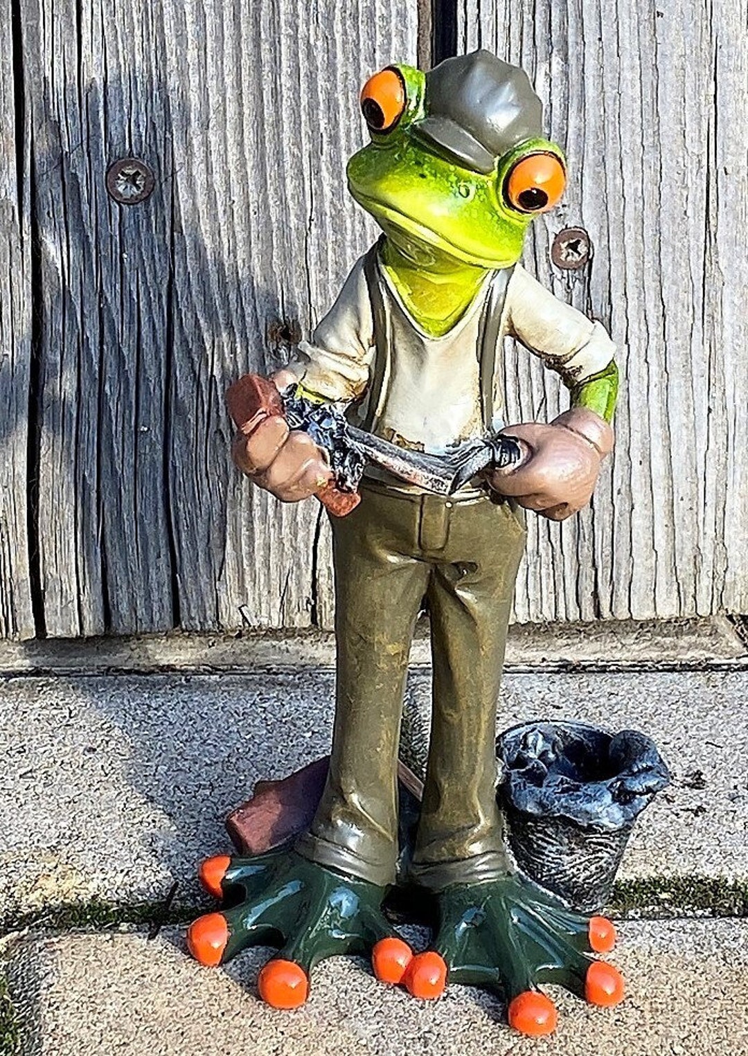 Artificial Stone Mason Frog Height 18 Cm Profession Gift Idea - Etsy