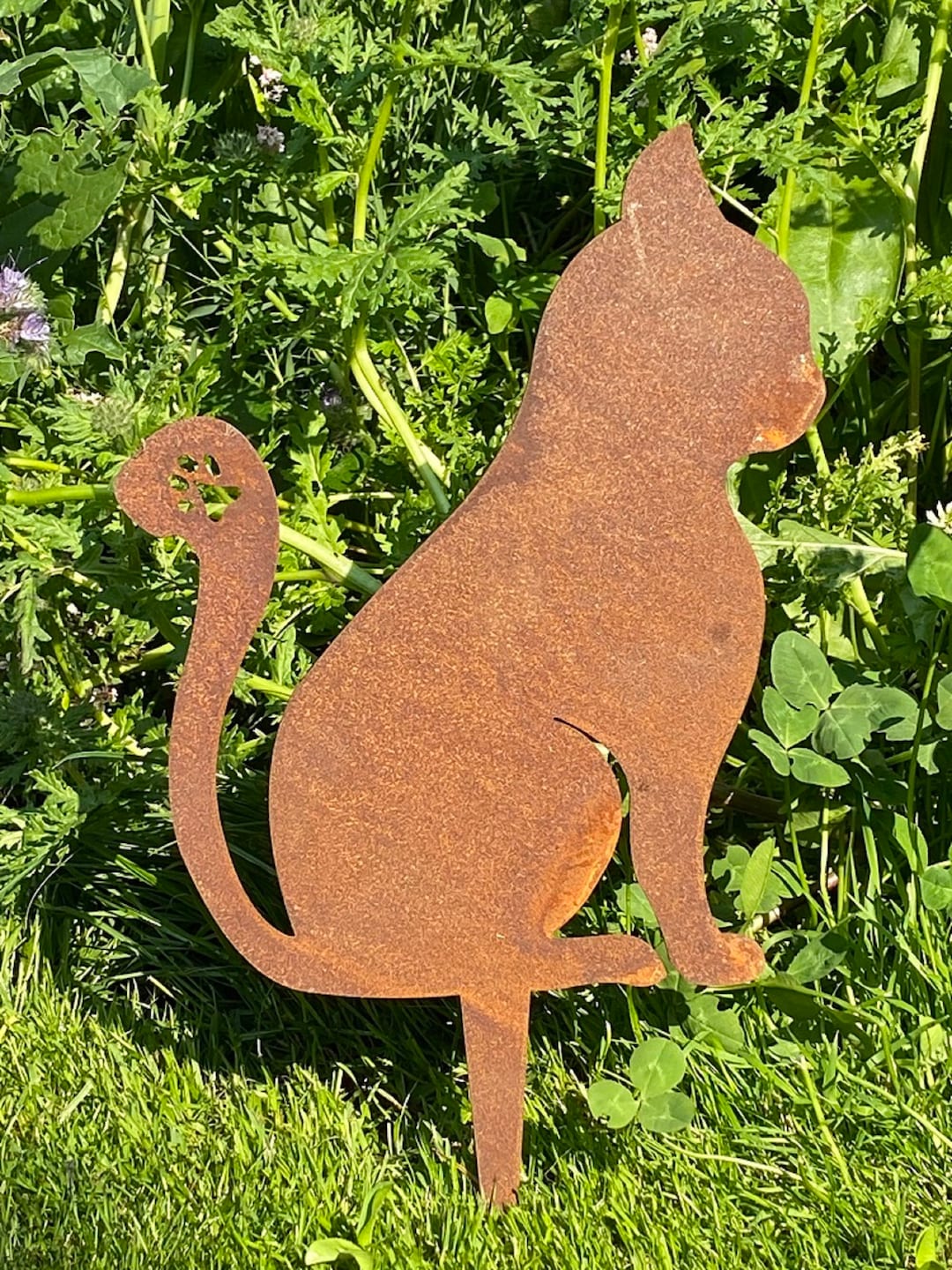 Rust Cat Dixie With Thorn Tip and Paw Motif on the Tail - Etsy