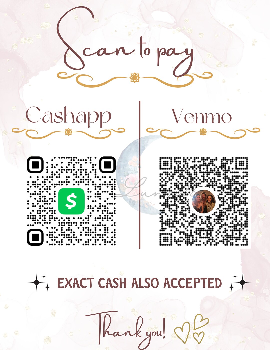 Scan to Pay Flyer Template - Etsy