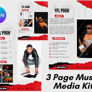 Electronic Press Kit | Media Kit Template for Musicians | Press Kit for ...