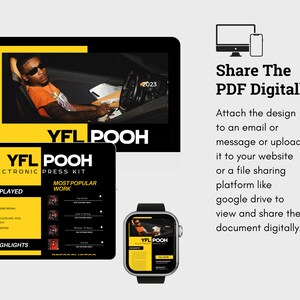 Electronic Press Kit | Media Kit Template for Musicians | Press Kit for ...