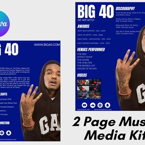 Electronic Press Kit | Media Kit Template for Musicians | Press Kit for ...