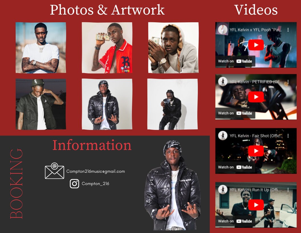 Electronic Press Kit | Media Kit Template for Musicians | Press Kit for ...