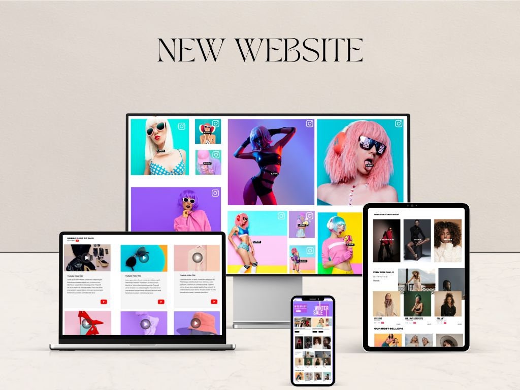 Canva Website Template, Website Templates, Done for You Website, Canva ...