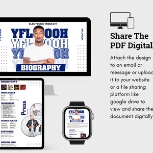 Electronic Press Kit | Media Kit Template for Musicians | Press Kit for ...