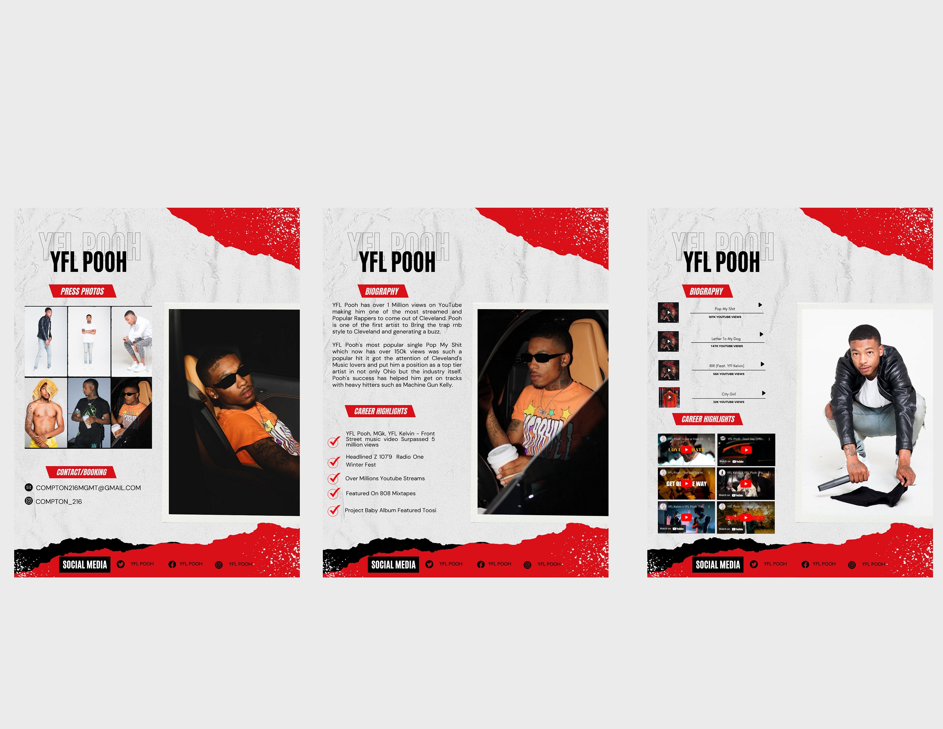 Electronic Press Kit | Media Kit Template for Musicians | Press Kit for ...