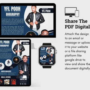 Electronic Press Kit | Media Kit Template for Musicians | Press Kit for ...