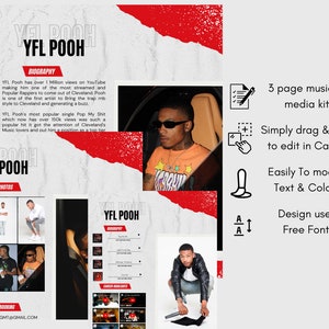 Electronic Press Kit | Media Kit Template for Musicians | Press Kit for ...