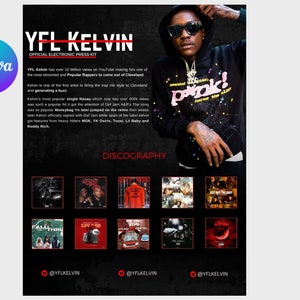 Electronic Press Kit | Media Kit Template for Musicians | Press Kit for ...