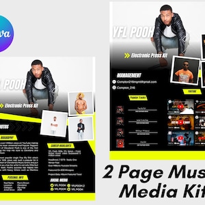 Electronic Press Kit | Media Kit Template for Musicians | Press Kit for ...
