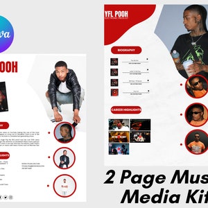 Electronic Press Kit | Media Kit Template for Musicians | Press Kit for ...