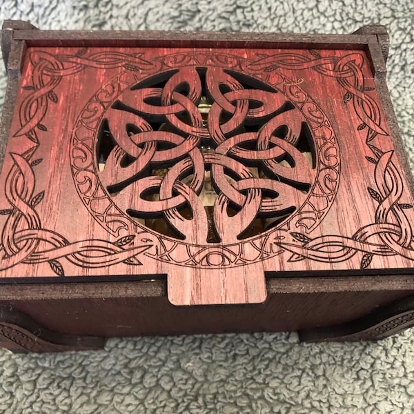 Wooden Celtic Design Box - Etsy