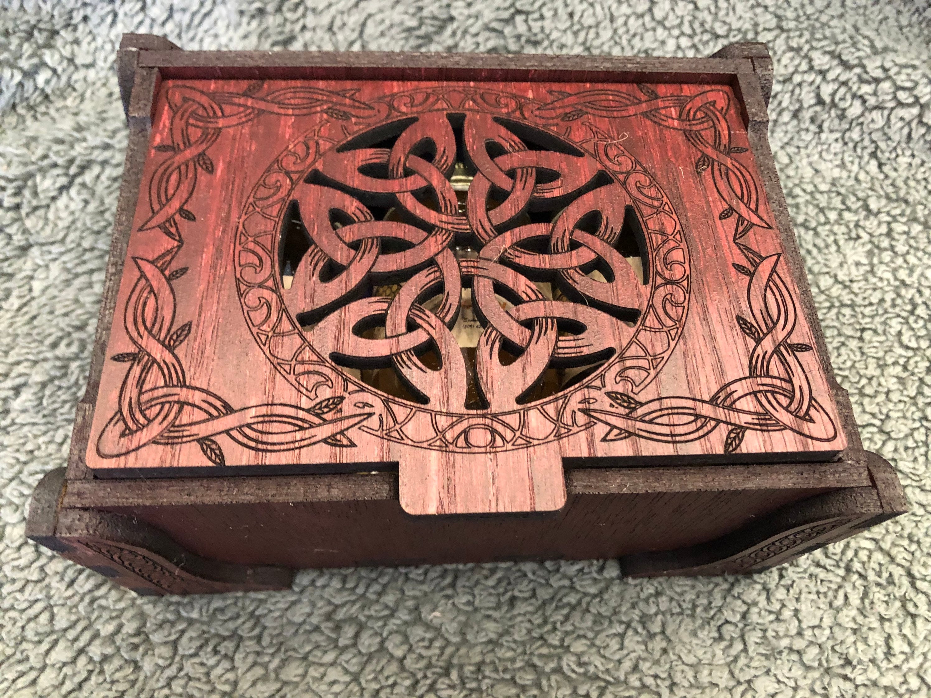 Wooden Celtic Design Box - Etsy