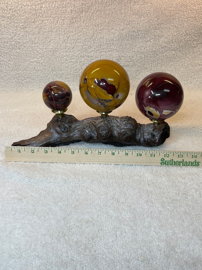 Handmade Sphere Stand Made Out of Texas Deiftwood Coated With Lacquer ...