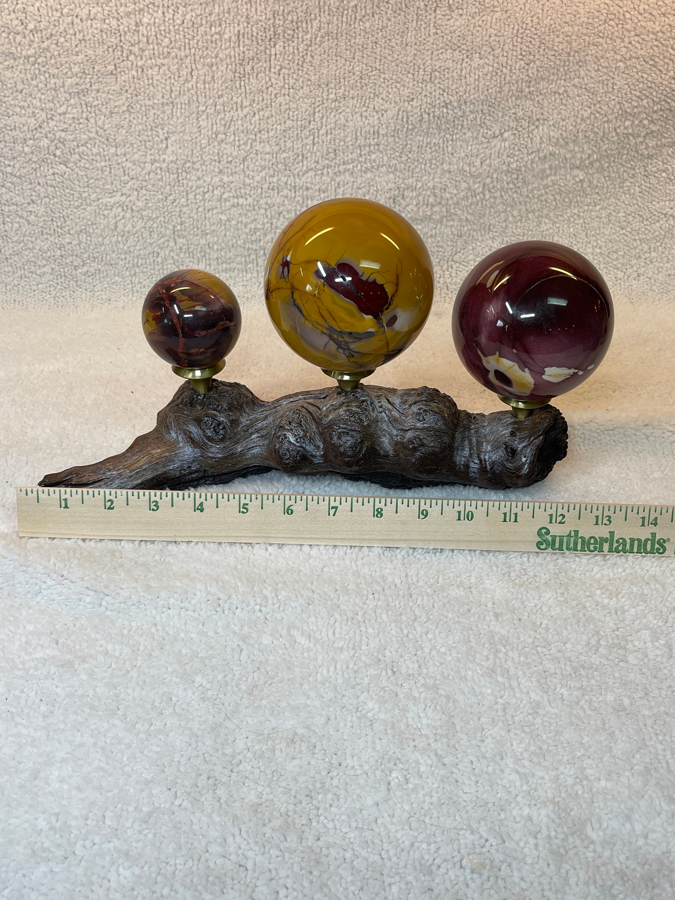 Handmade Sphere Stand Made Out of Texas Deiftwood Coated With Lacquer ...