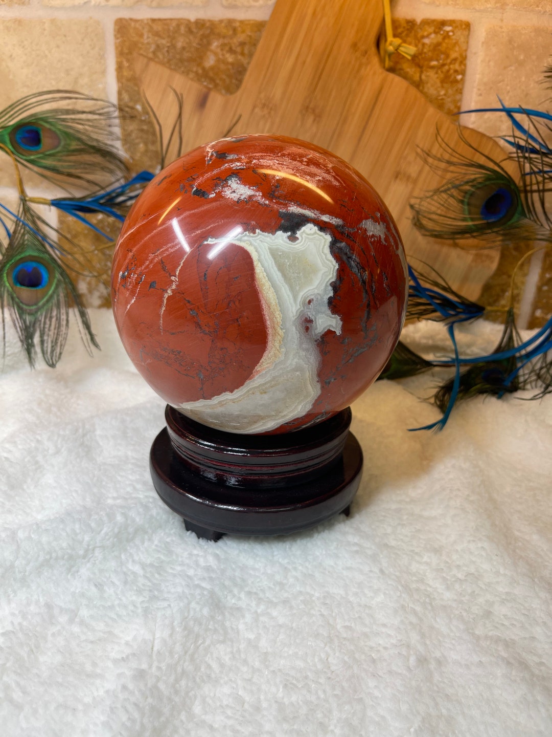 Giant Red Jasper Sphere 6kg/13.4lbs 6.5 Inch Diameter - Etsy