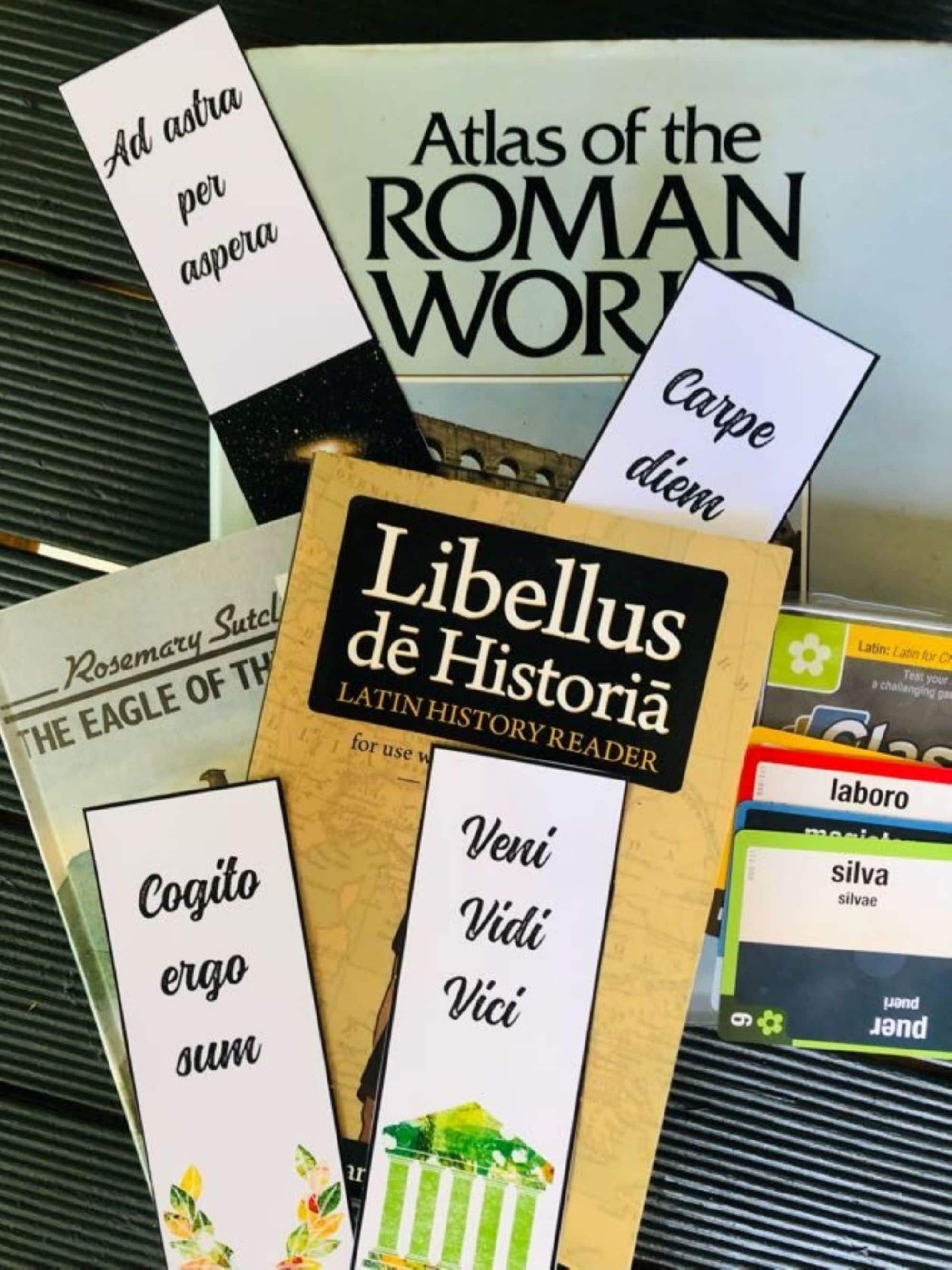 Printable Latin Bookmarks, Set of 4 Instant Downloadable Bookmarks ...