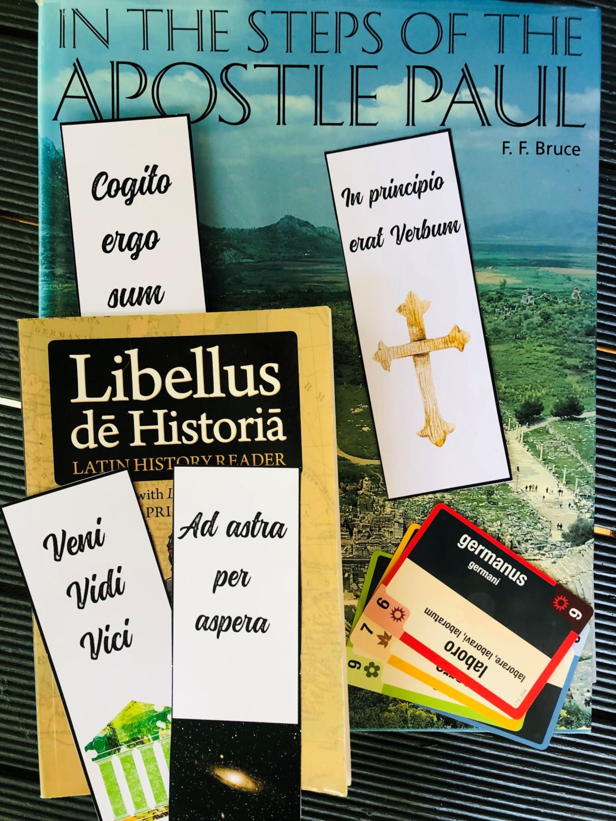 Printable Latin Bookmarks, Set of 4 Instant Downloadable Bookmarks ...