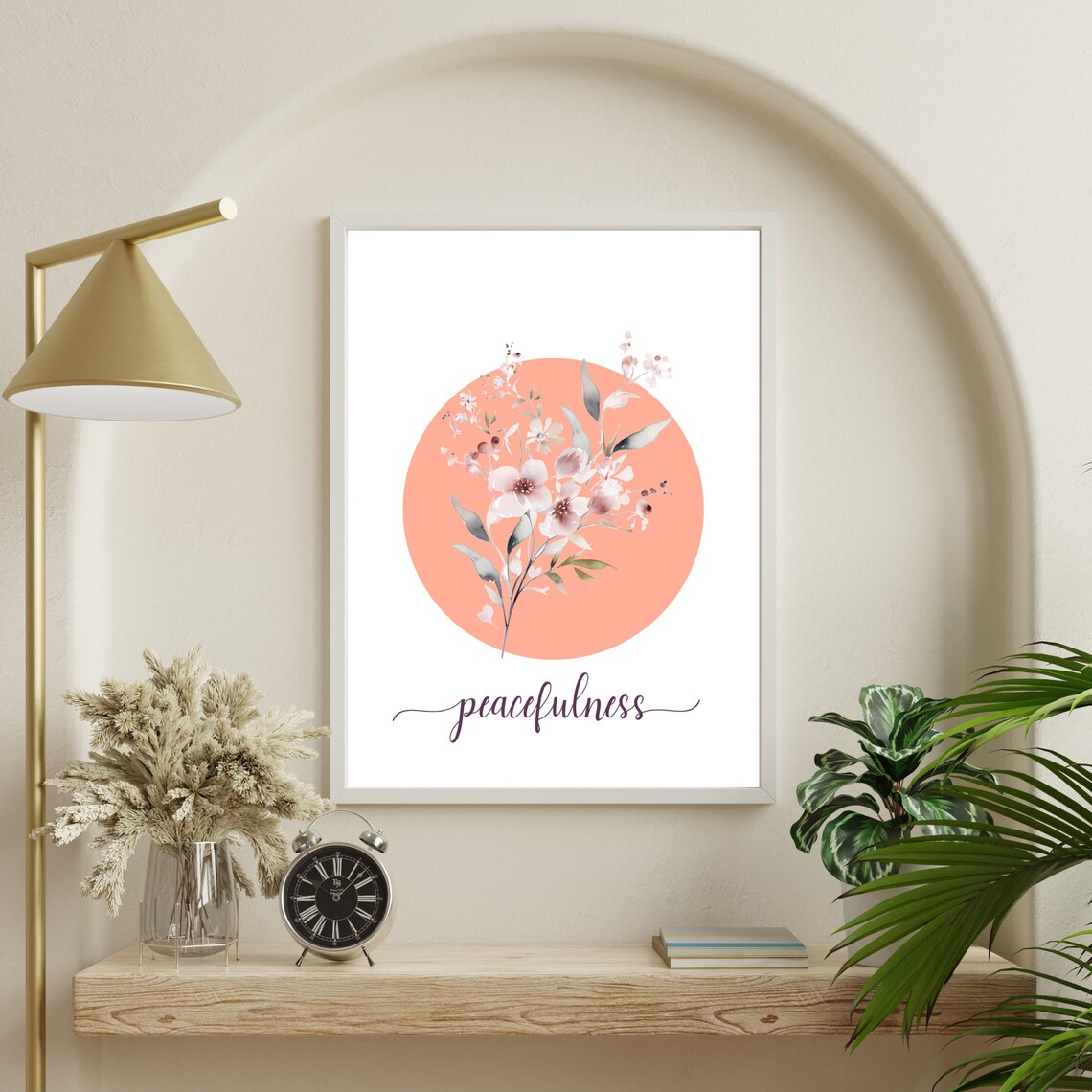 Peacefulness Printable Digital Wall Art, Home Decor Downloadable Poster ...