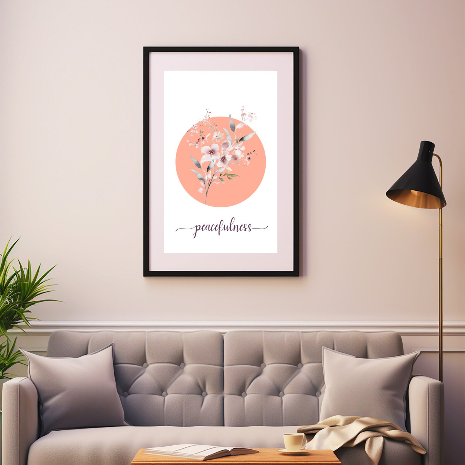 Peacefulness Printable Digital Wall Art, Home Decor Downloadable Poster ...
