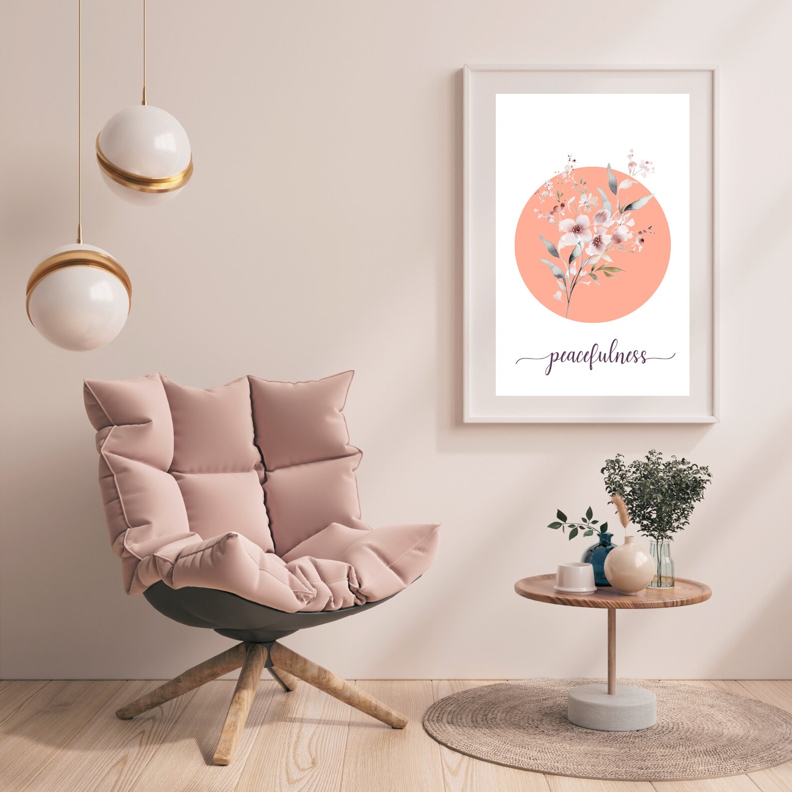 Peacefulness Printable Digital Wall Art, Home Decor Downloadable Poster ...