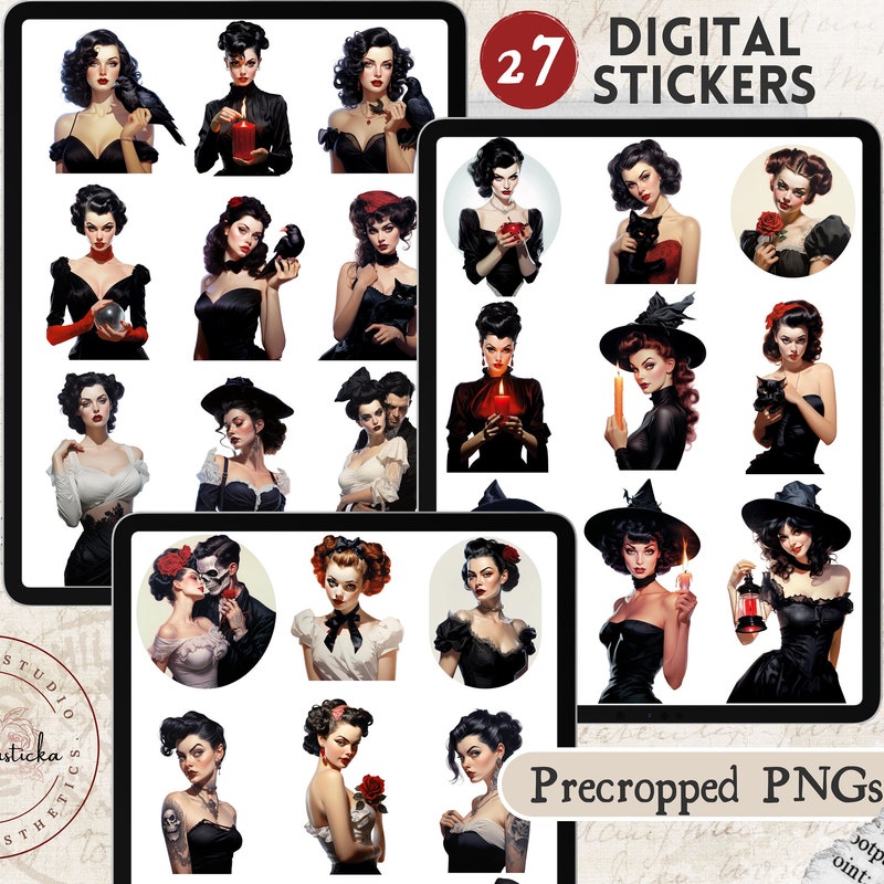 Goth Stickers - Etsy