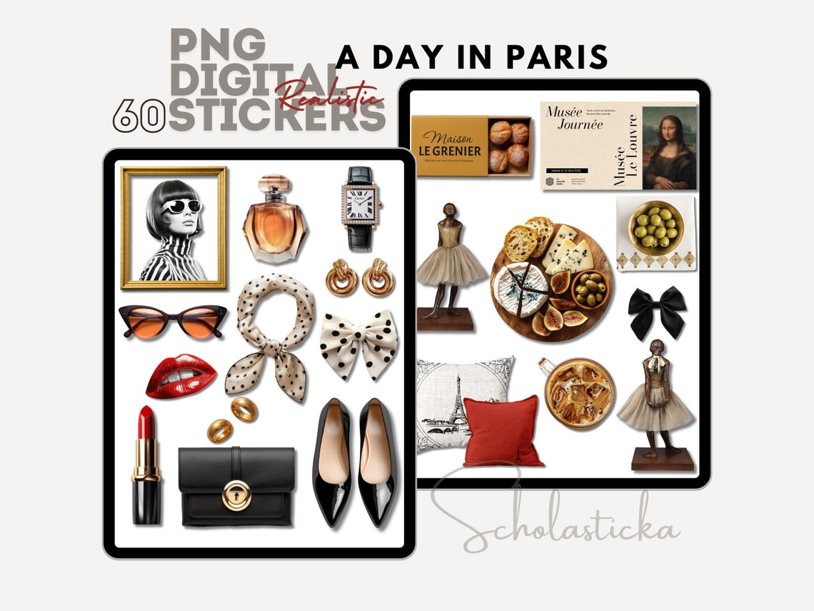 Goodnotes Paris Stickers Set - France Travel Stickers - Paris ...