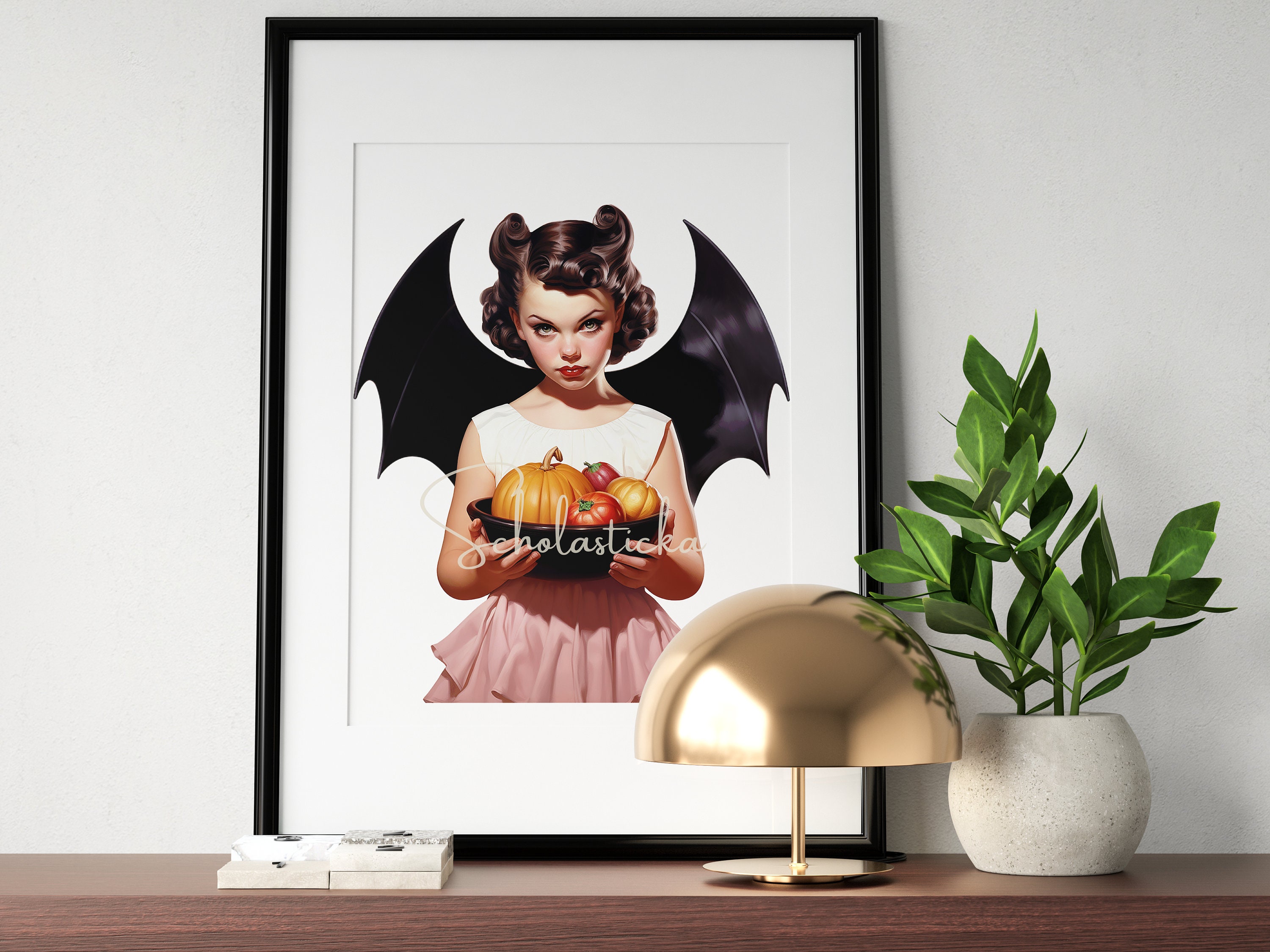 Bat Girls Clipart, Pink Halloween, Sublimation Design, Pumpkin Png ...