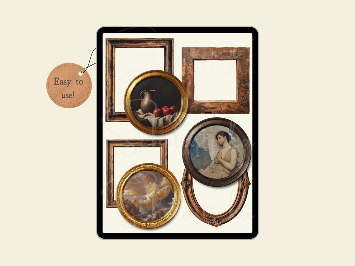 Fall Academia Realistic Stickers Set - PNG and Goodnotes File - Dark ...
