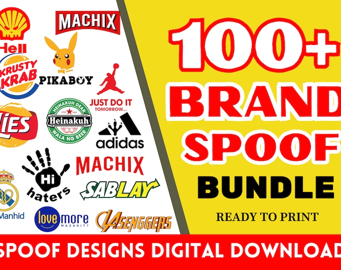 100+ Brand Spoof T-shirt Designs for DTG DTF Screen-printing and ...