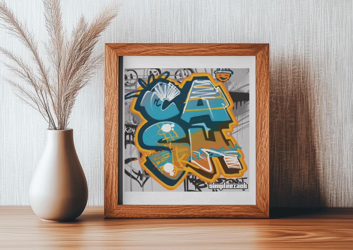 Cash Graffiti Art - Etsy