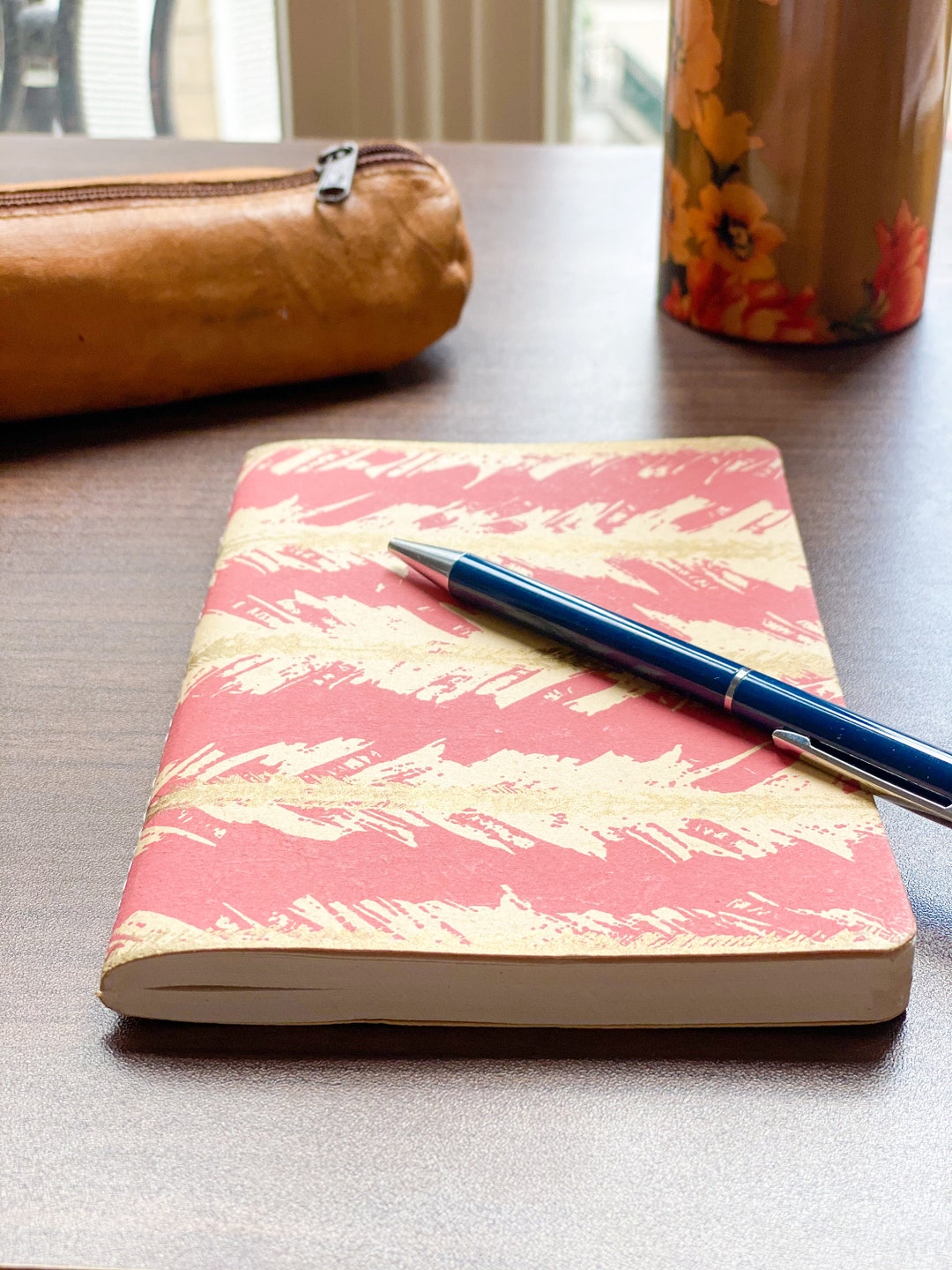 Pink and Cream Journal, Golden Book Journal Paper, Writing Journal ...