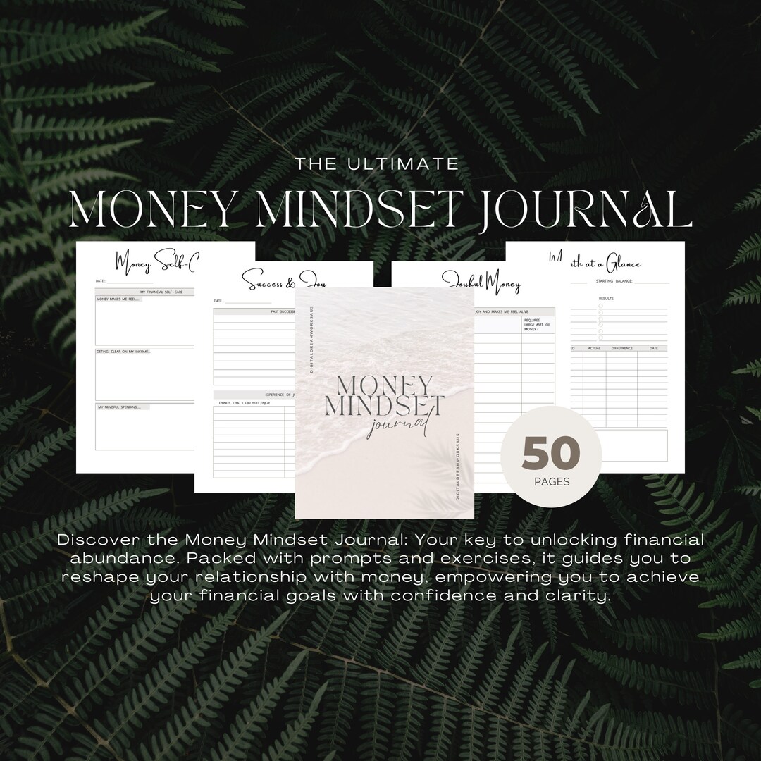 Money Mindset Journal | Editable Digital Journal | Canva Template ...
