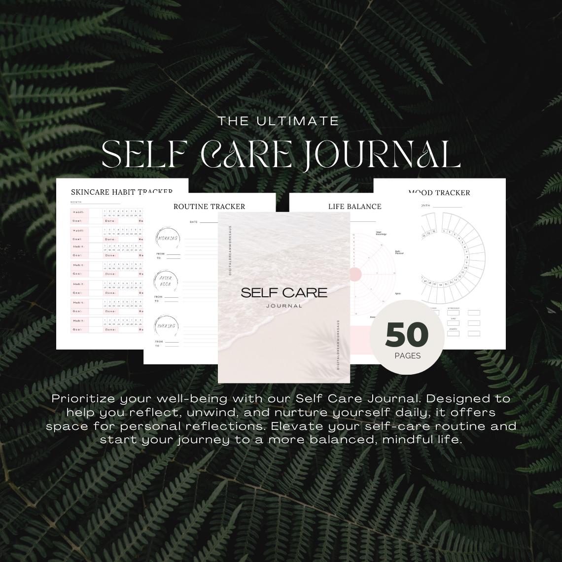 Self Care Journal | Editable Digital Journal | Canva Template | Master ...