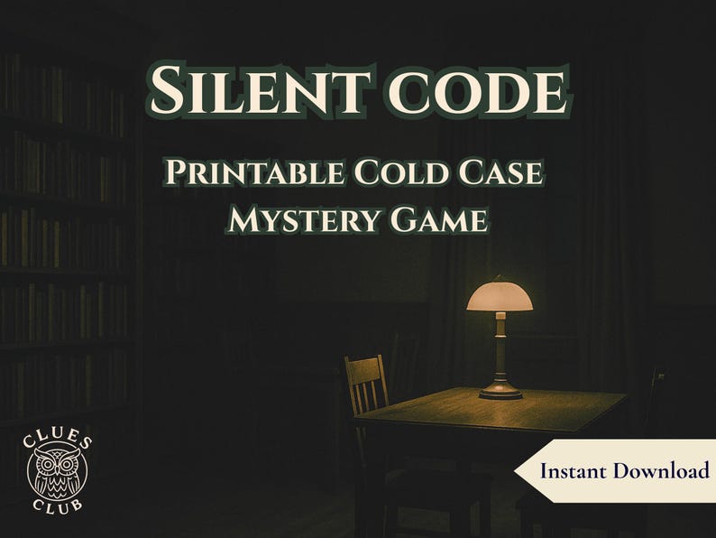 Silent Code – Printable Cold Case Murder Mystery Game - Etsy Australia