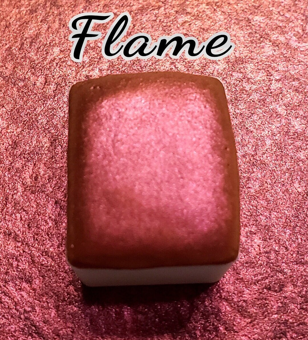 Red Mica Metallic Watercolor, Sparkly Colorshift Handmade Art Gift for ...