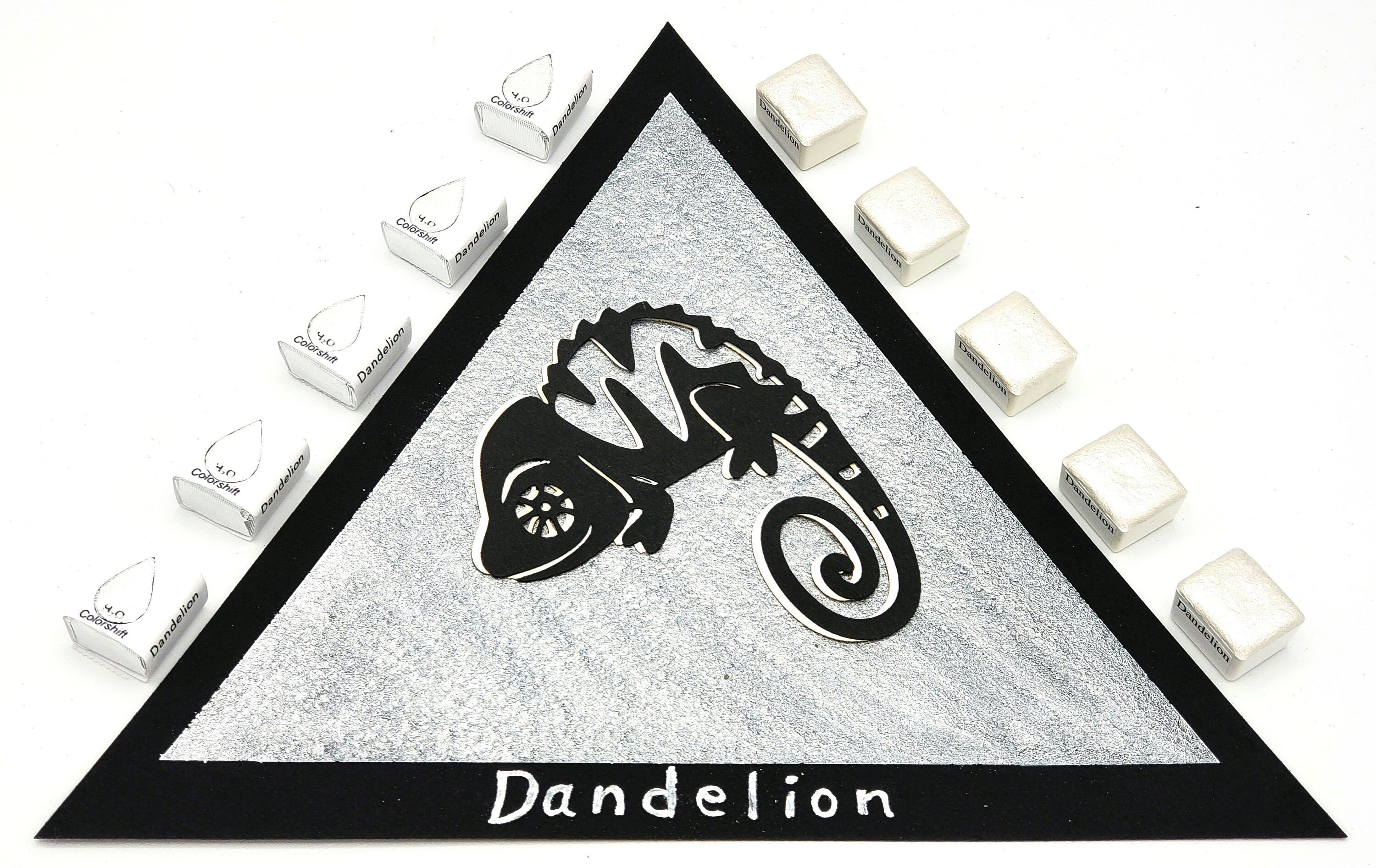 White Mica Metallic Watercolor, Sparkly Colorshift Handmade Art Gift ...