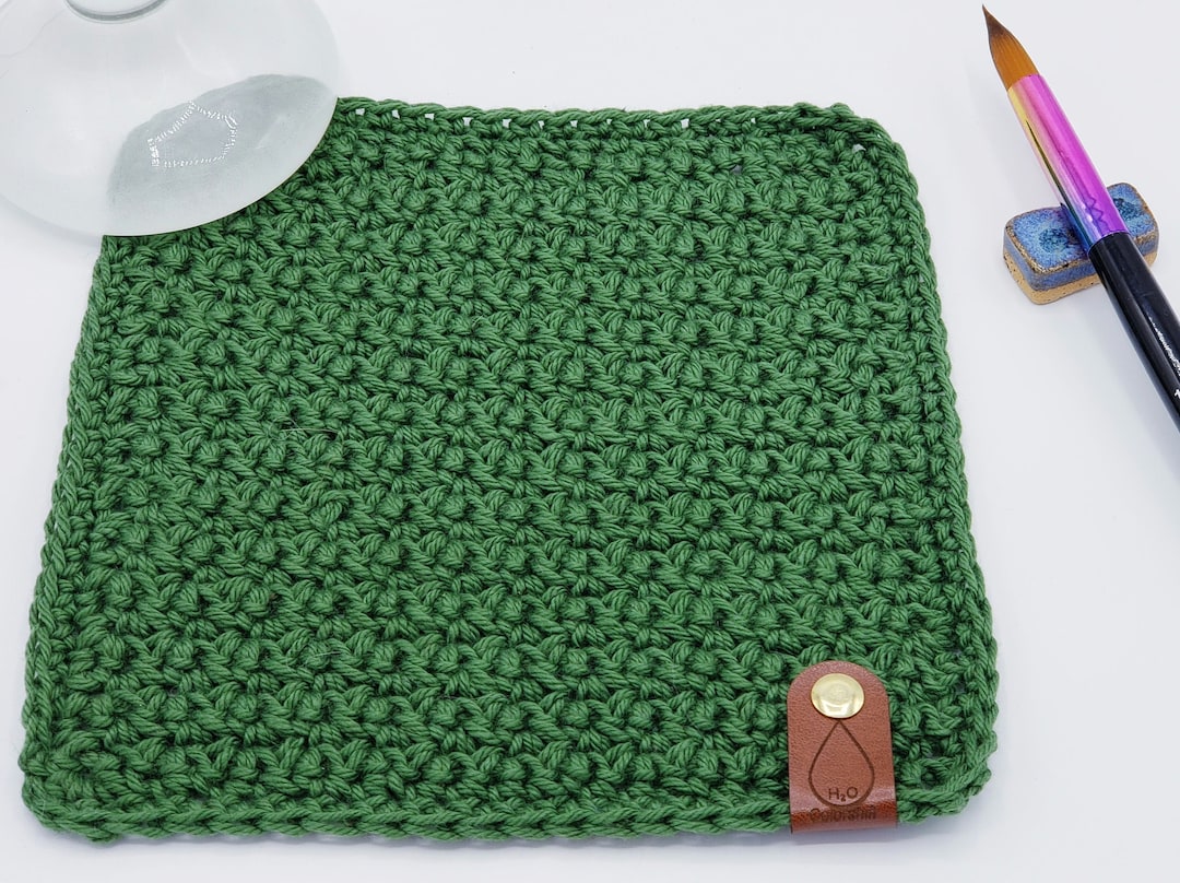 Reusable Crochet Washcloth, Zero Waste Watercolor Paint Brush ...