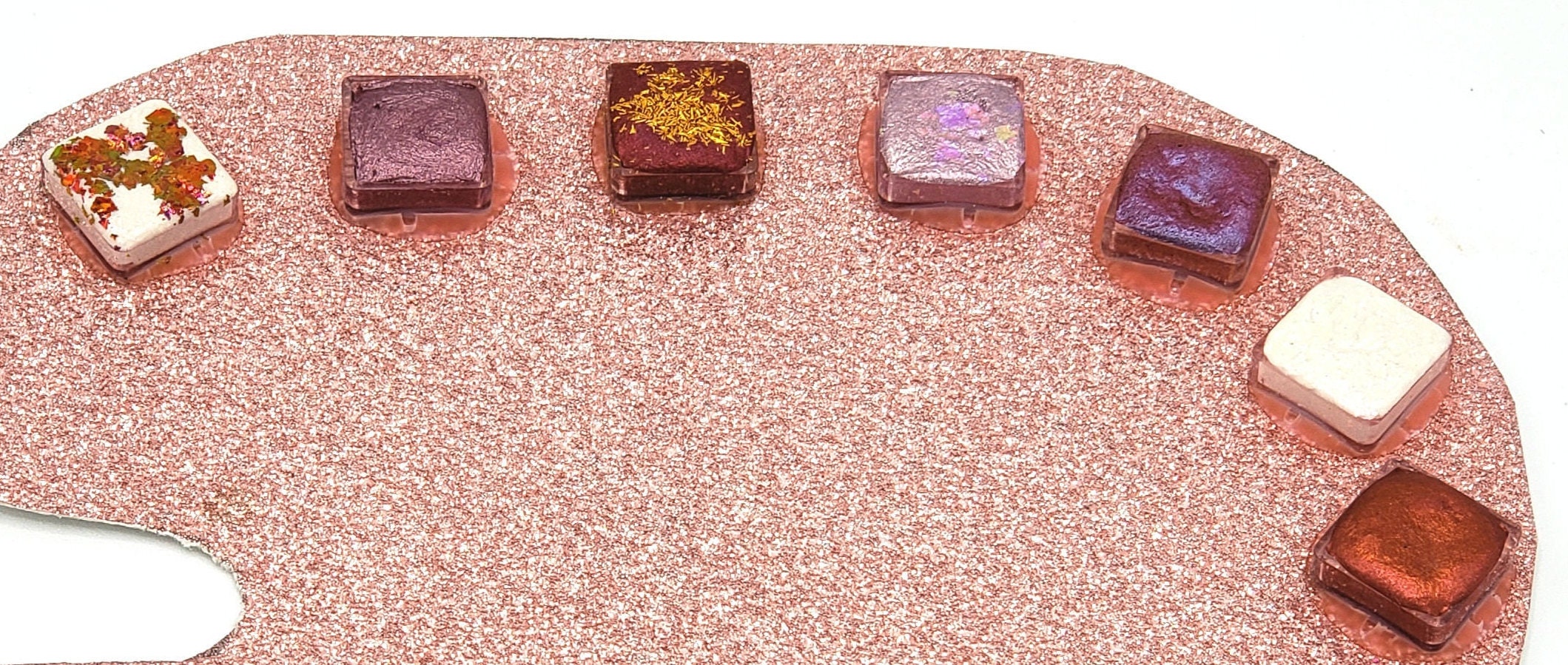 Mica Metallic Watercolor Dot Card Sampler, Handmade Sparkly Palette for ...