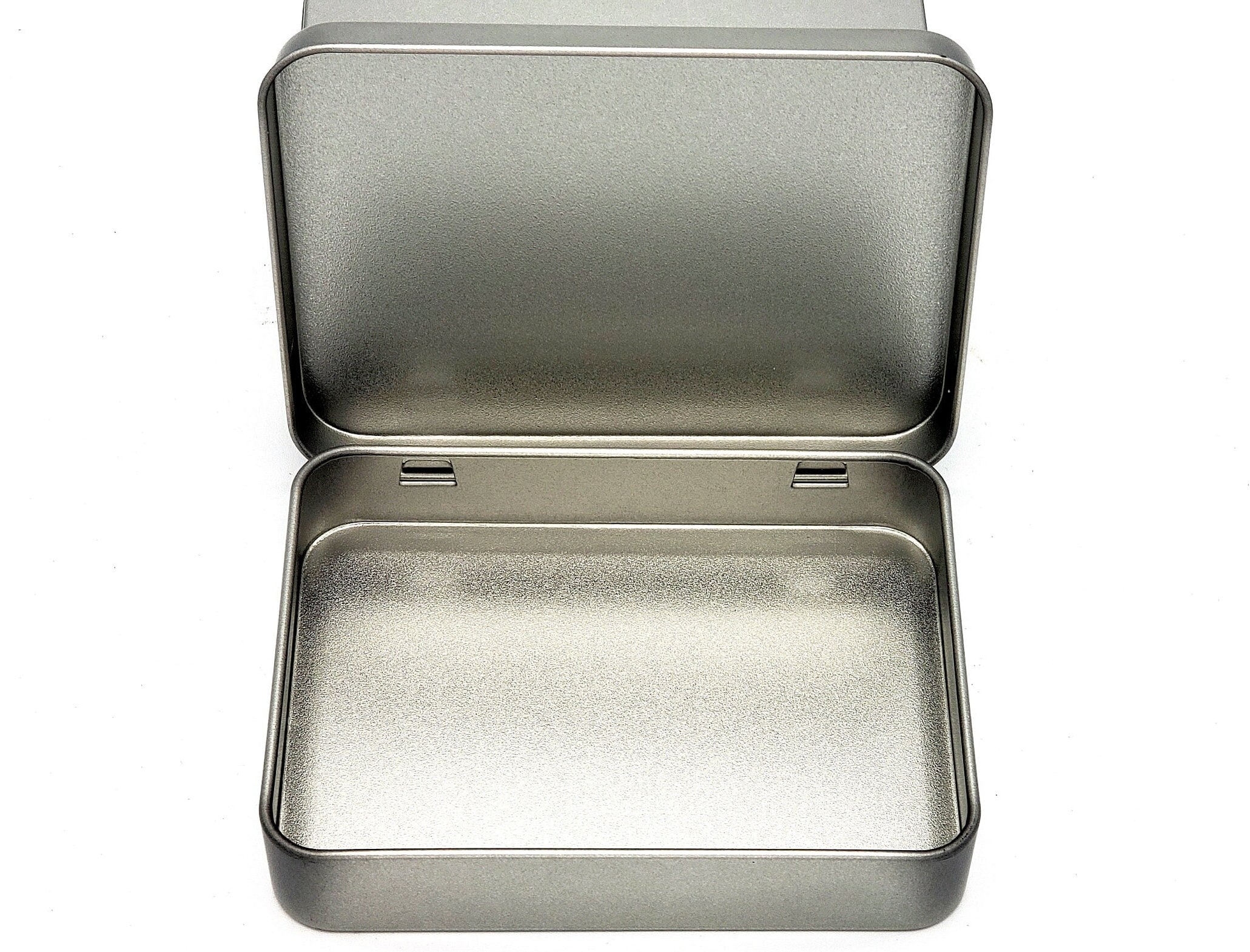 Silver Empty Hinged Rectangular Metal En Plein Air Watercolor Palette ...